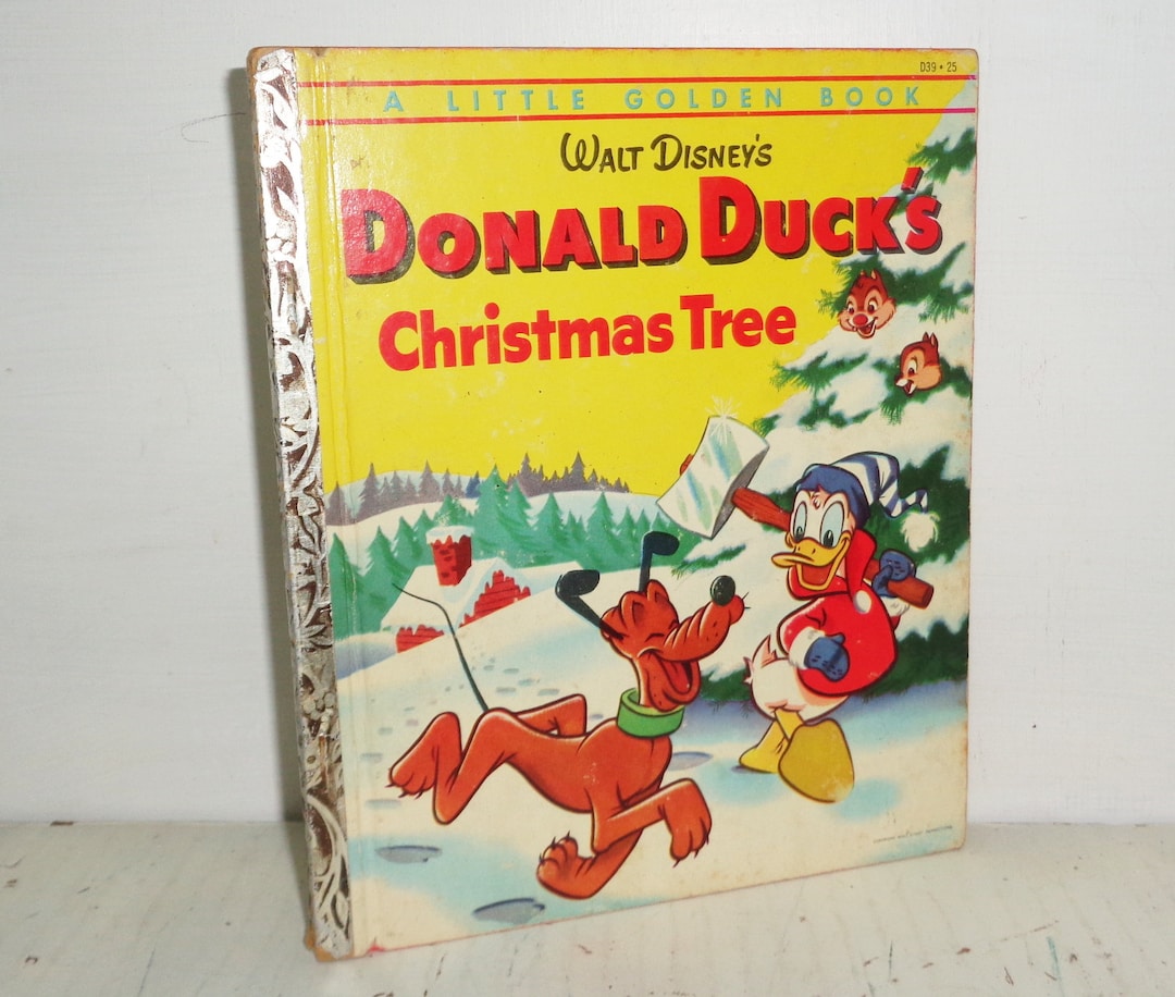 Walt Disney's Donald Duck's Christmas Tree Little Golden Book 25c #D39 ...