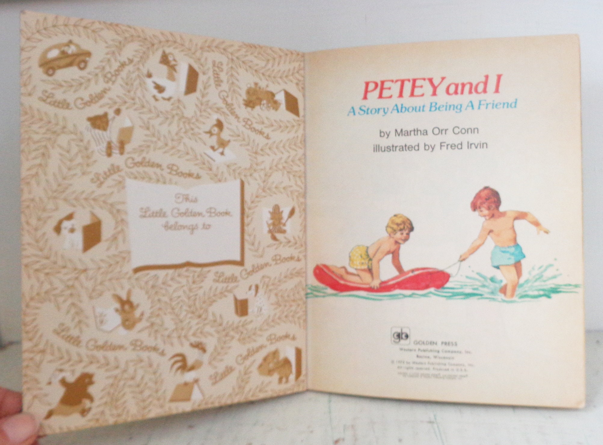 Petey and I A Story About Being a Friend Little Golden Book 39c #186 ...