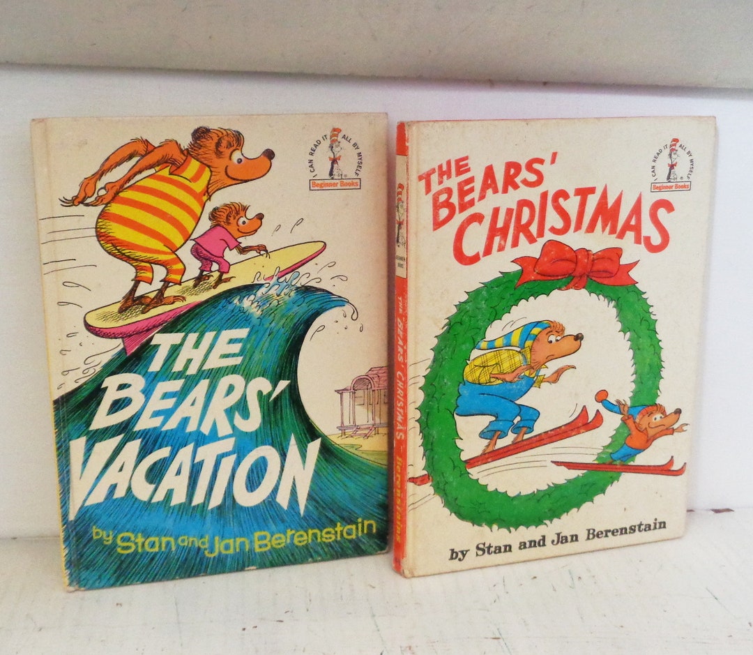 The Berenstain Bears Christmas 1970 & Vacation 1968 Dr Seuss Beginner ...