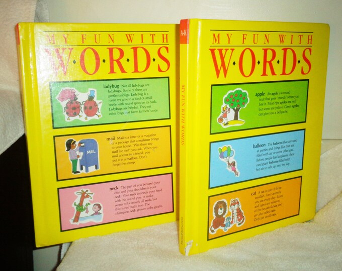 My Fun With Words Dictionary 2 Volume 1991 Hardcover Book Set by James ...