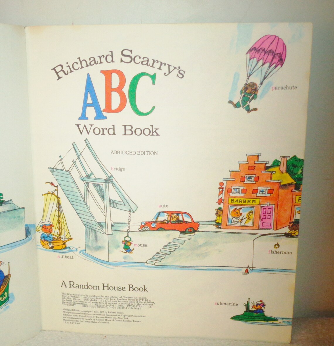 1980 Richard Scarry's ABC Word Book Softcover Book Random | Etsy