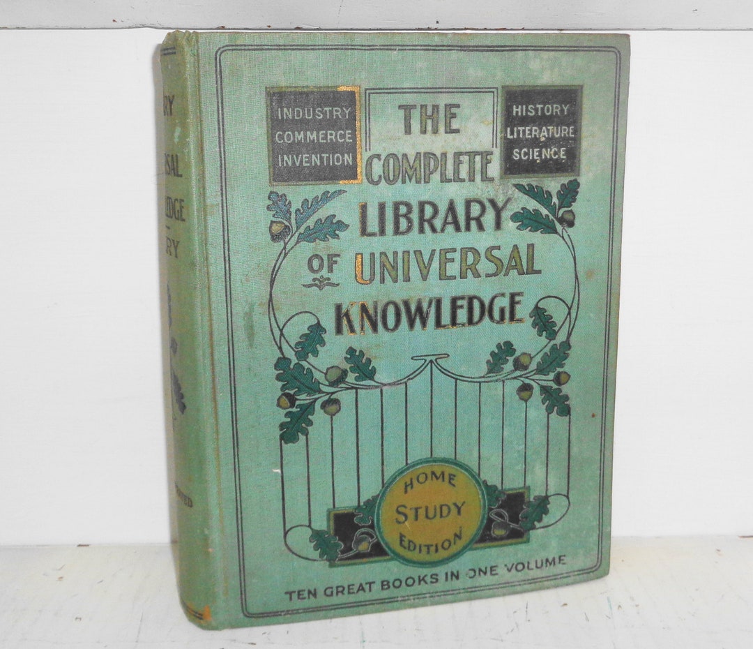 1904 the Complete Library of Universal Knowledge HC Book Ferdinand Ellsworth Cary - Etsy