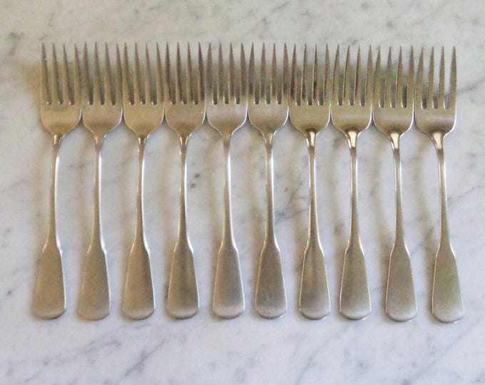 10 SSS Oneida USA Colonial Boston Minute Men Stainless 6 3/4 Inch Salad ...