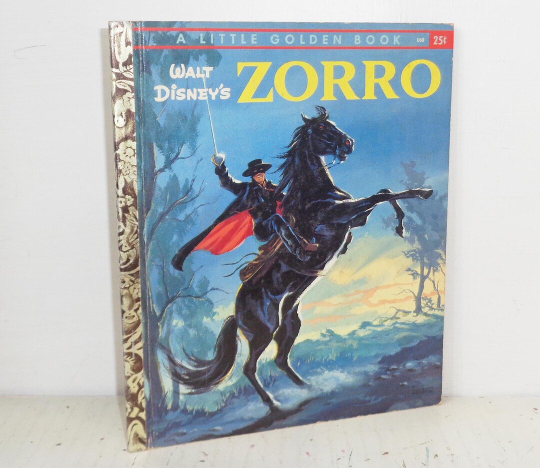 Little Golden Book Walt Disney's ZORRO 25c #D68 1958 "b" Ed Simon ...