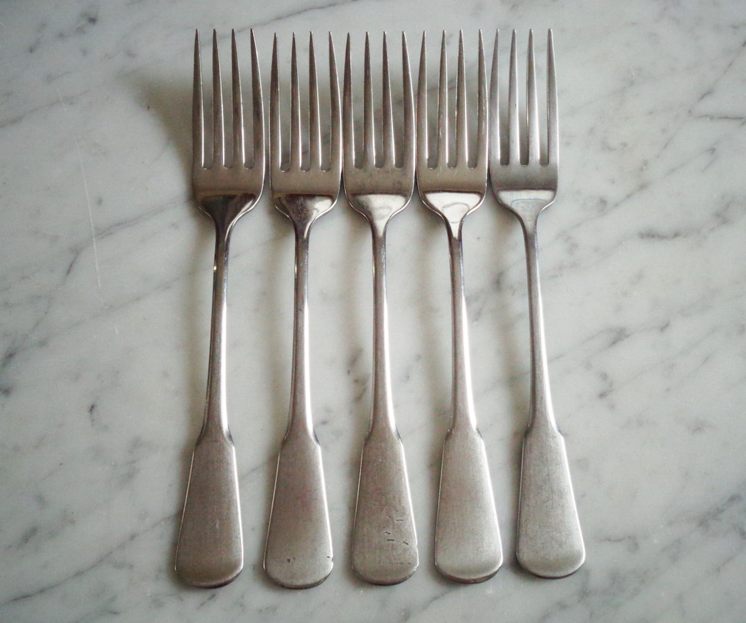 5 SSS Oneida Colonial Boston Minute Men Stainless Place Setting Dinner ...