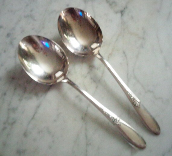 Kitchen & Dining Carlton Silver Plate Fantasy 1941 Soup Spoons Dining ...