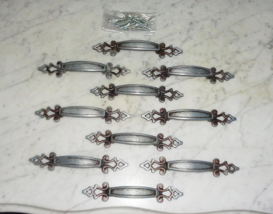 10 Amerock #172 Colonial Gray Cabinet Drawer Pull Handles 6 3/4in ...