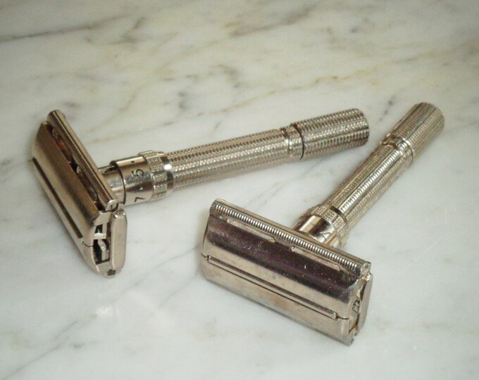 Vintage Gillette Stainless Safety Razor 1960s Set of 2 ~ H 2 & H 4 - Etsy