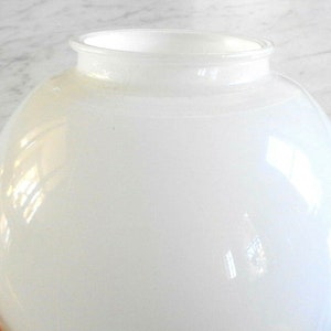 Lightolier Shiny WHITE Replacement Glass Ball Orb Globe Vintage MCM ...