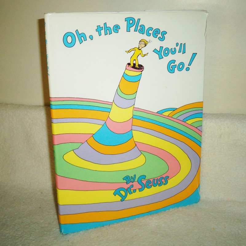 Oh the Places You'll Go Book Cover - Etsy