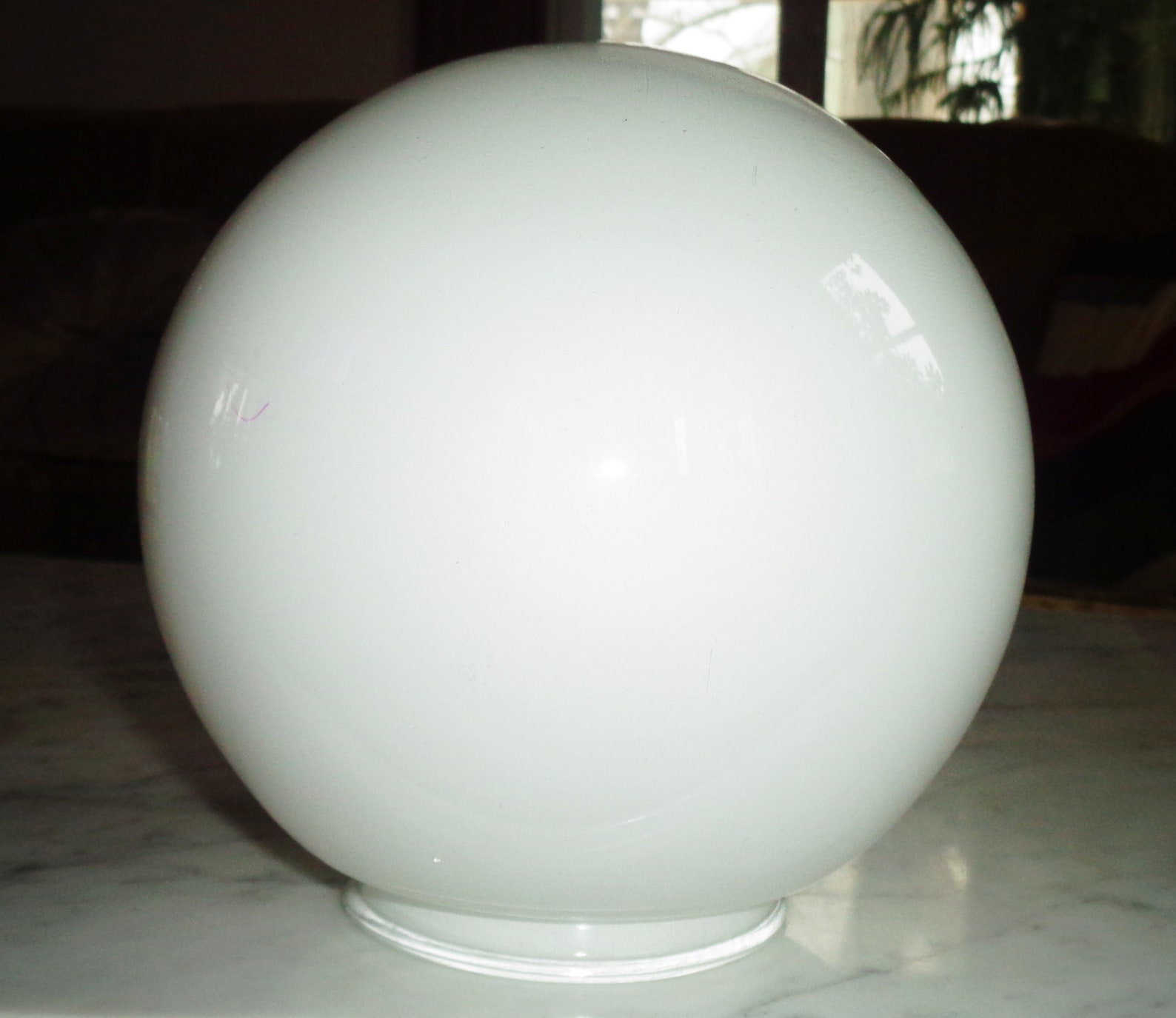 White Ball Orb Globe 6 Inch Vintage Mid Century Replacement - Etsy