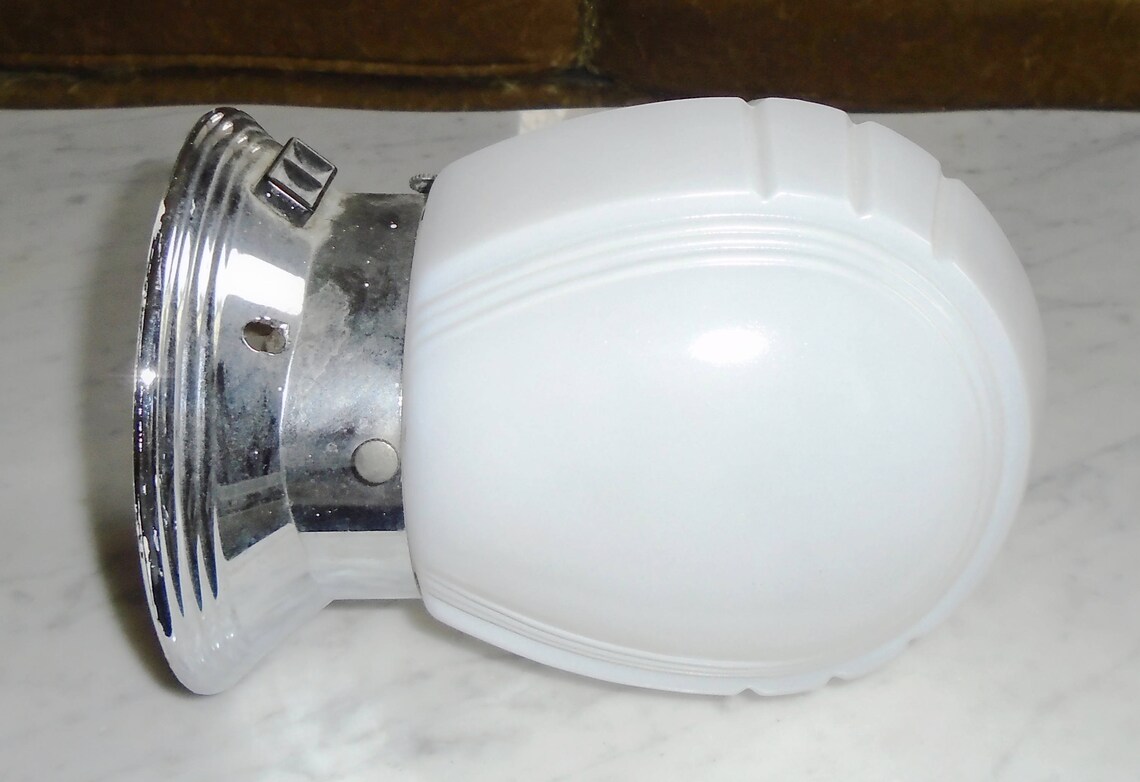 Electroline Chrome Ceiling Light Fixture or Wall Sconce W Bullseye ...