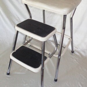 Cosco Utility Fold Out Step Ladder Vinyl Padded Chair in - Etsy