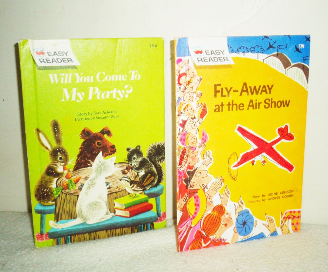 Vintage Easy Reader Wonder Books ~ Fly Away at the Air Show & Will You ...