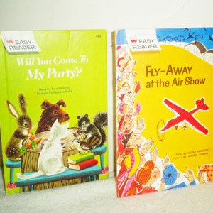Vintage Easy Reader Wonder Books ~ Fly Away at the Air Show & Will You ...