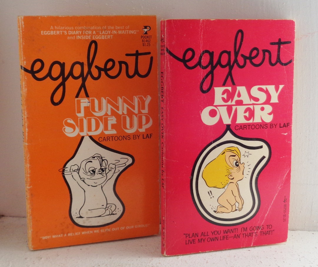 Eggbert Cartoons by Laf Easy Over 1976 & Funny Side up 1964 SC Books - Etsy Eggbert Cartoons by Laf Easy Over 1976 & Funny Side up 1964 SC Books - Etsy