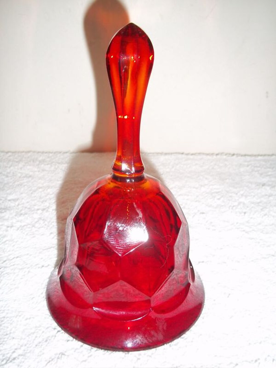 Viking Georgian Ruby Red Dinner Bell, Vintage Glassware - Etsy