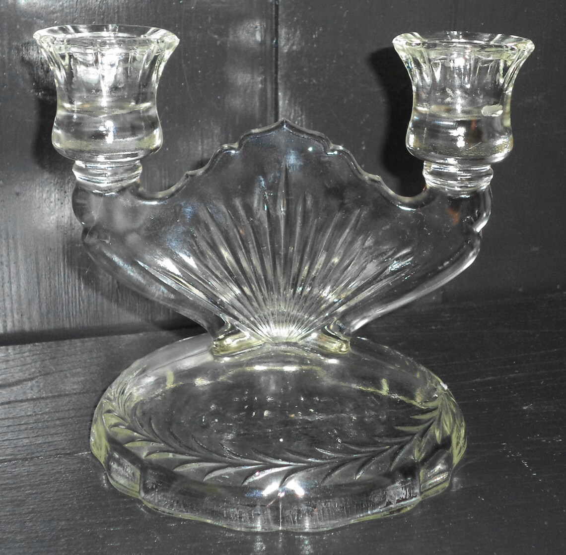 CAMBRIDGE Double Candle Set of 2 Vintage Double Candle Holders- Burst ...