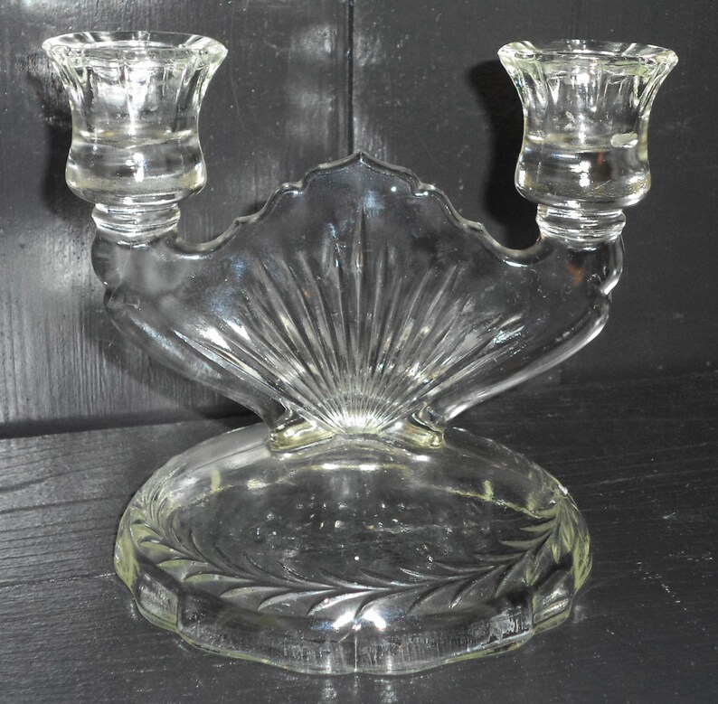 CAMBRIDGE Double Candle Set of 2 Vintage Double Candle Holders- Burst ...