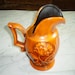 Vintage Floral Deco Haeger Pottery Pitcher or Vase in Burnt Orange ~ 8 ...