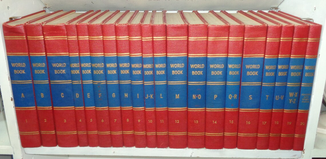 World Book Encyclopedia Set Complete 20 Volume 1961 Red - Etsy