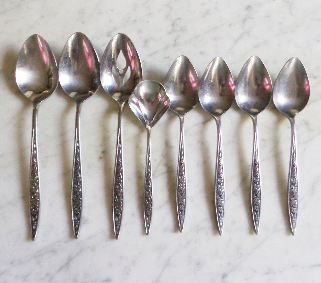 Ekco Eterna Santiago Custom Stainless Japan Serving & Sugar Spoons and ...