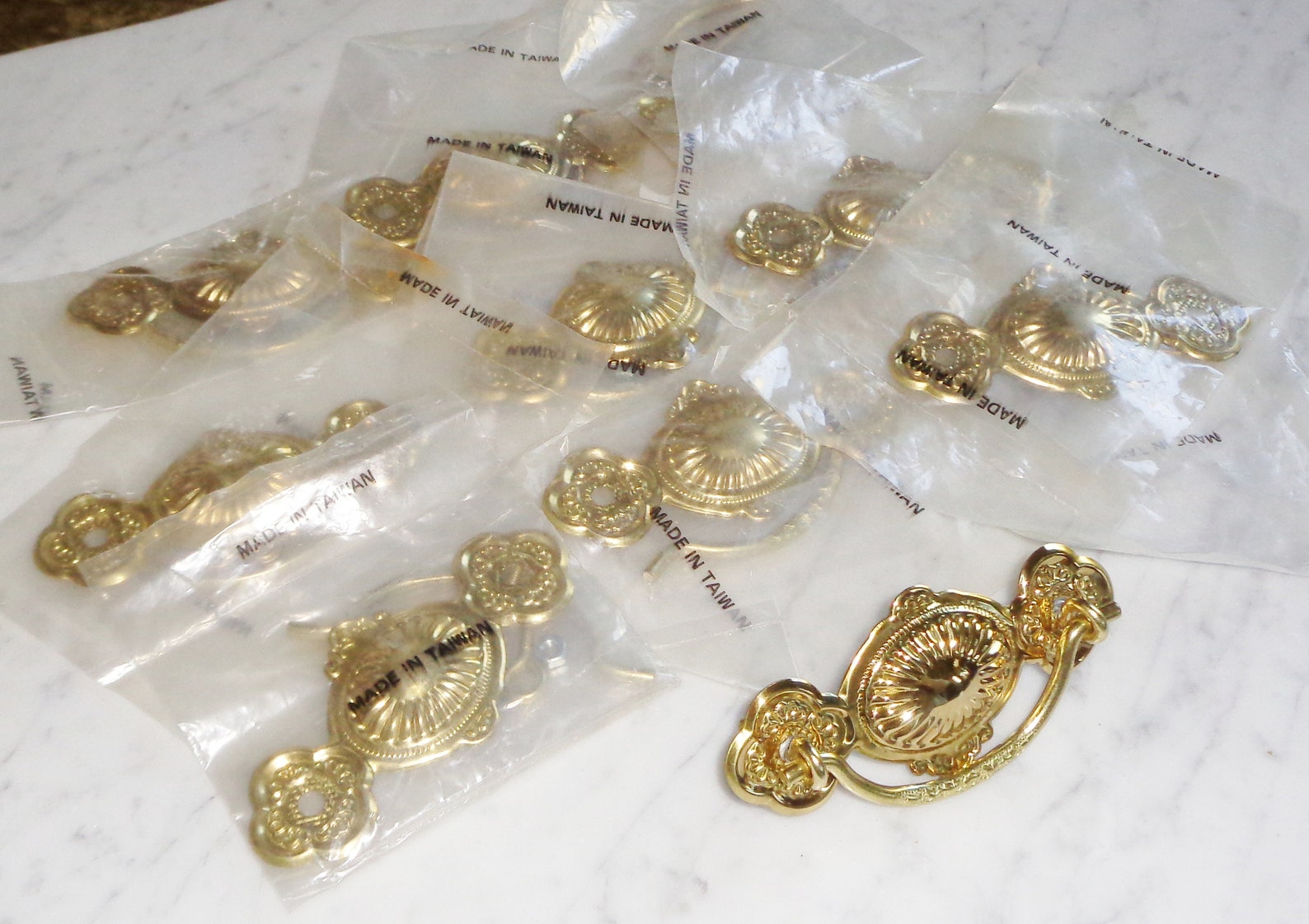 Knocker Bail Mount & Bar Cabinet Drawer Pull Handles Vintage | Etsy