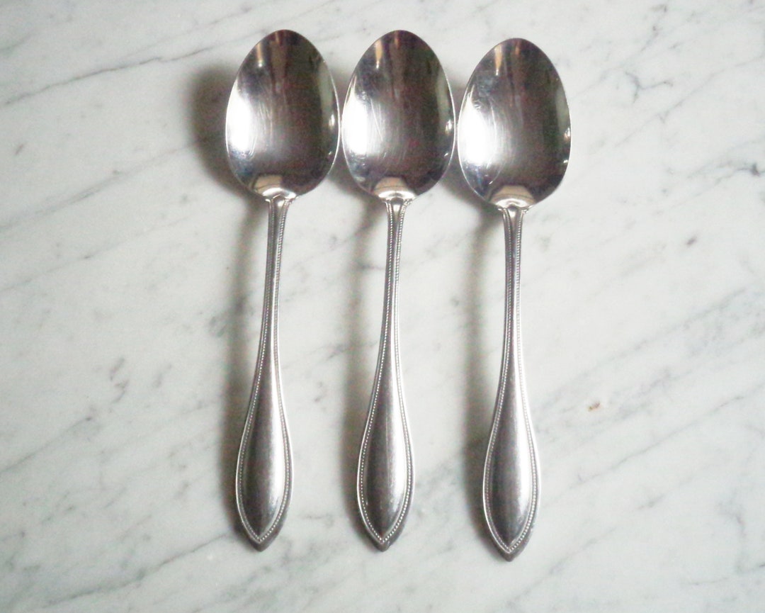 Stainless by Oneida Beaded Arbor American 8 1/2 Inch Set of 3 Serving ...