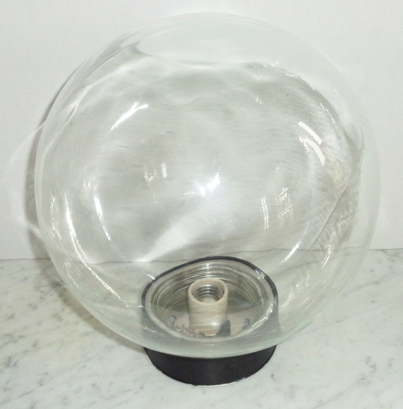 Threaded Glass Orb Ball Globe Clear 9 1/2inch Ceiling Fixture EJS ...