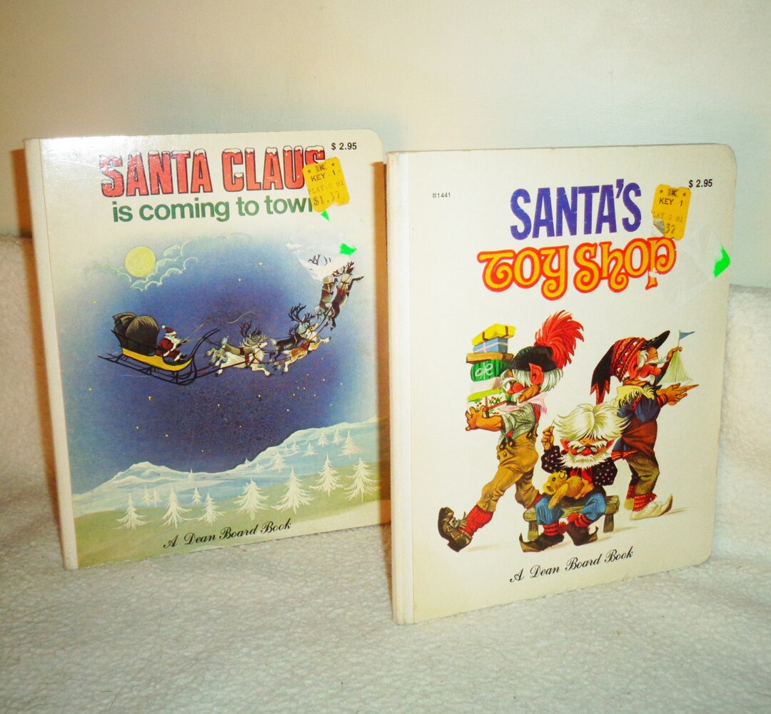 Santa's Toy Shop and Santa Claus If Coming to Town 1980 Playmore Inc ...