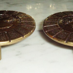 HYER Brass CAMEO Cabinet Drawer Pull Handles, 3 1/4 Inch Set of 2 ...