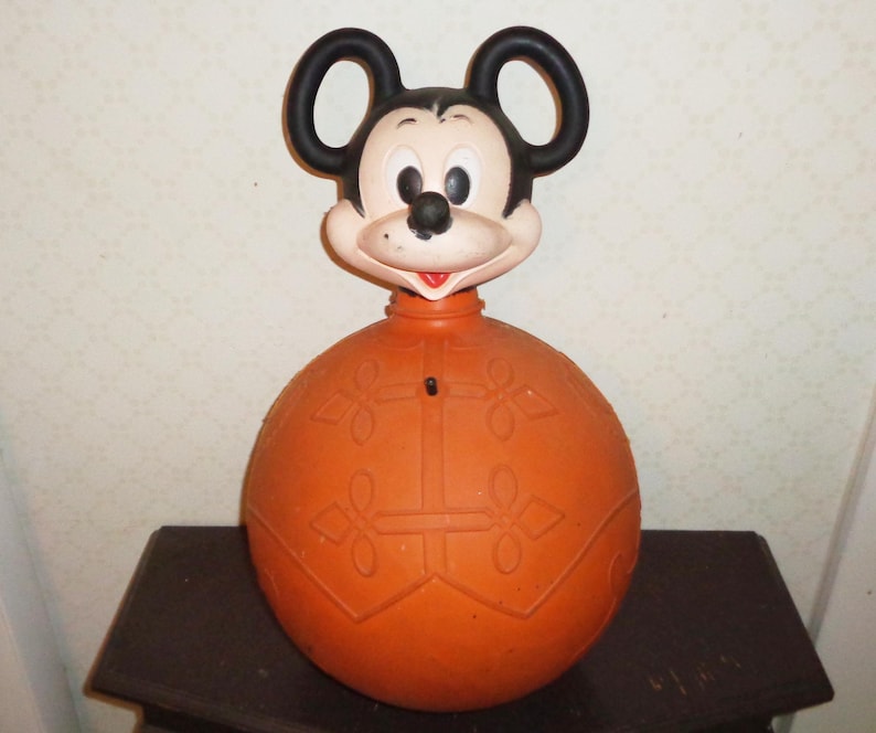 Walt Disney Hoppity Mickey Mouse Bouncing Toy by Sun Products Vintage ...