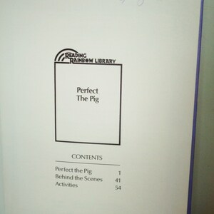 Reading Rainbow Library Perfect The Pig The Banza & Hector | Etsy