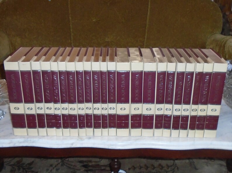 World Book Encyclopedia Set Complete 22 Volume 1983 Tan & | Etsy