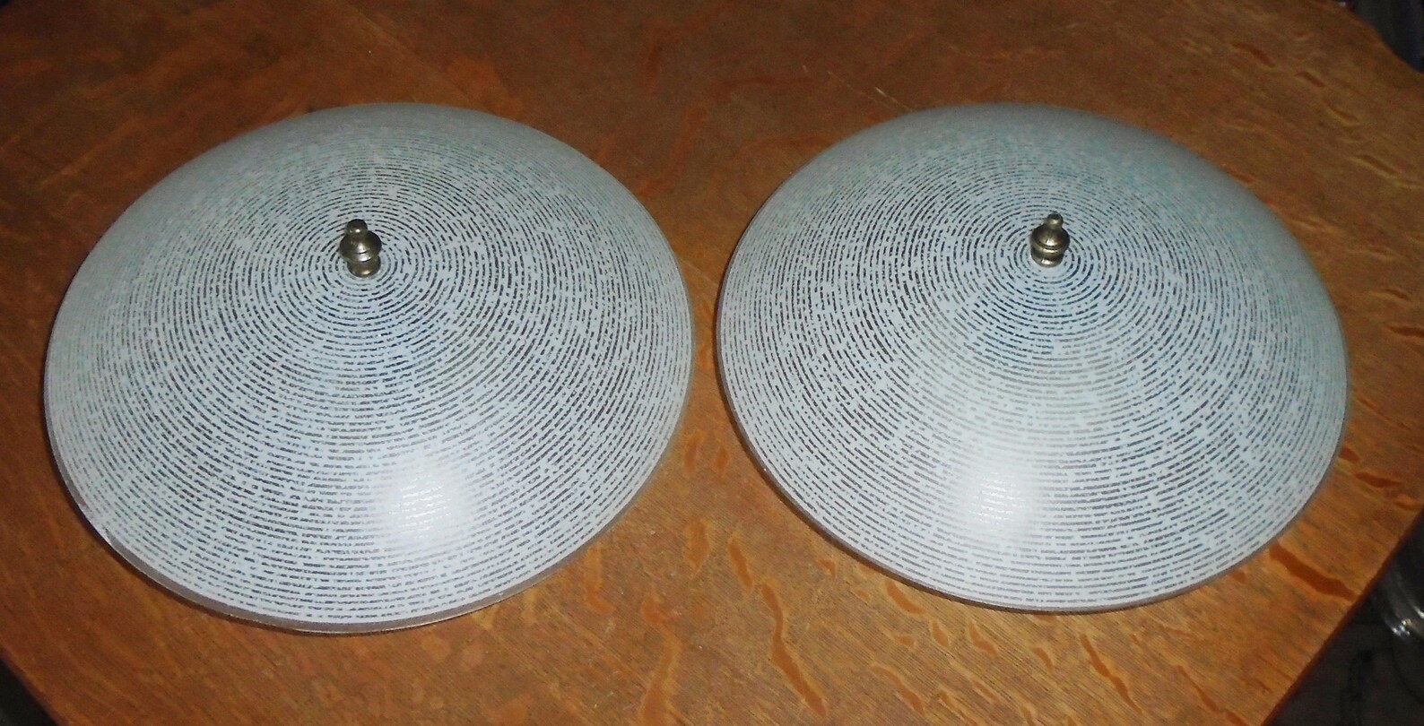 Bullseye Basketweave Light Fixtures 12 3/4in Round Upturn Rim | Etsy