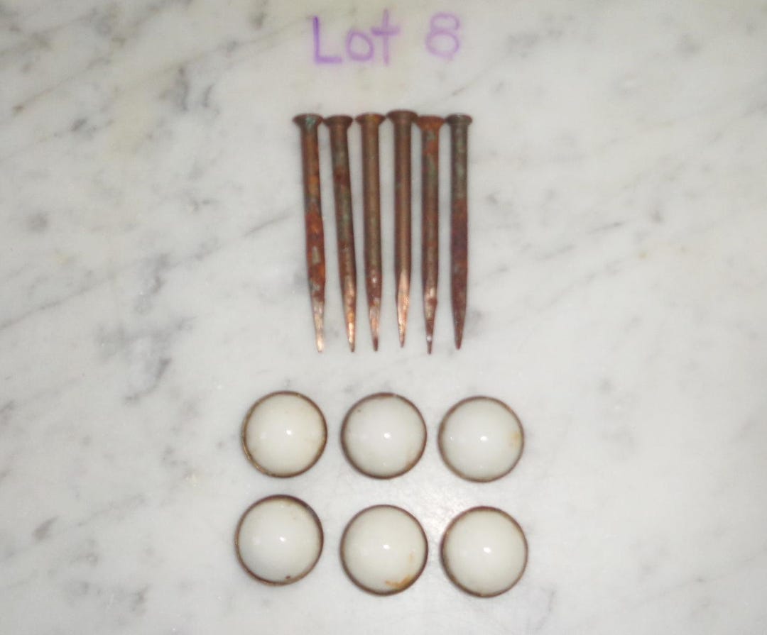 Victorian Porcelain Top Picture Frame Nails: Set of 6 - Etsy