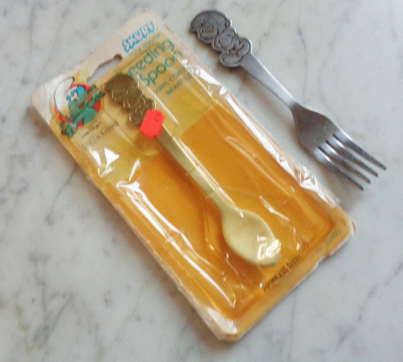 Smurfs Peyo Danara Stainless Taiwan Child Fork & Baby Spoon - Etsy