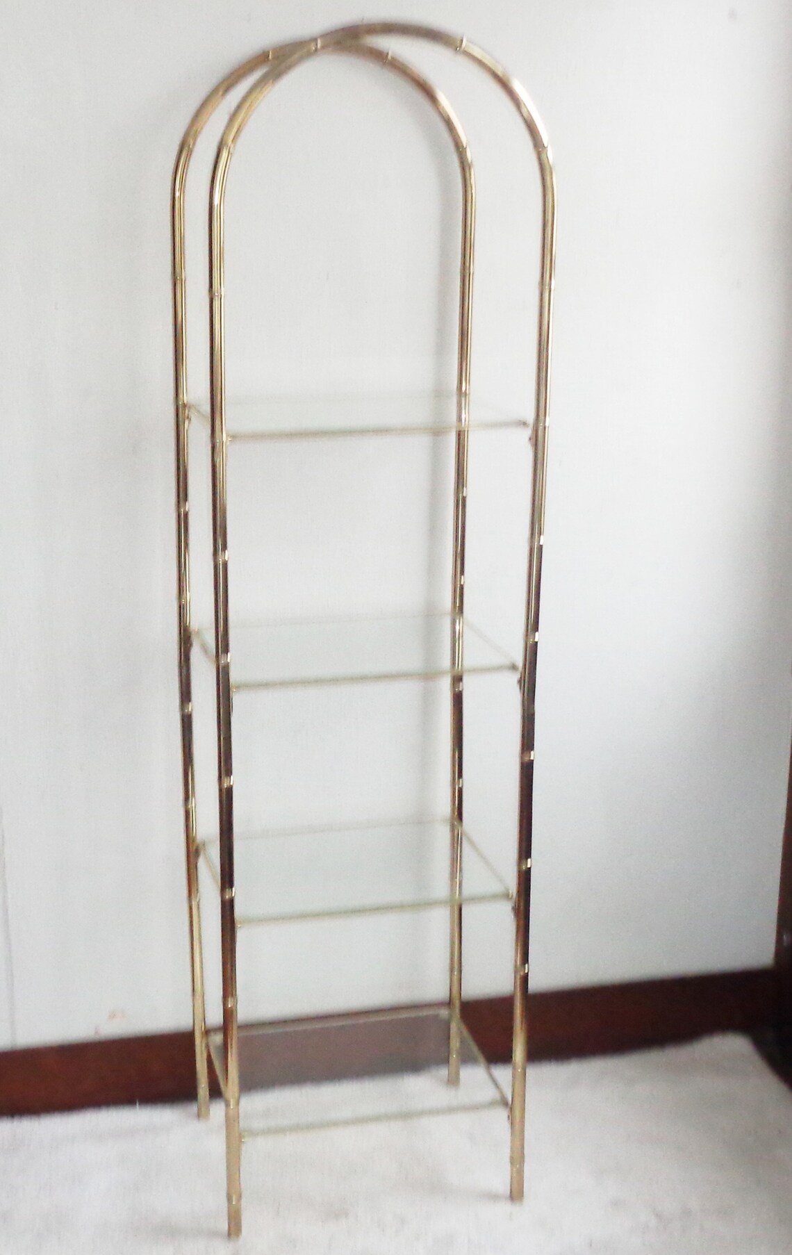 Etagere Shelving Unit 5 Foot Tall 4 Tier Glass Shelf Plant - Etsy