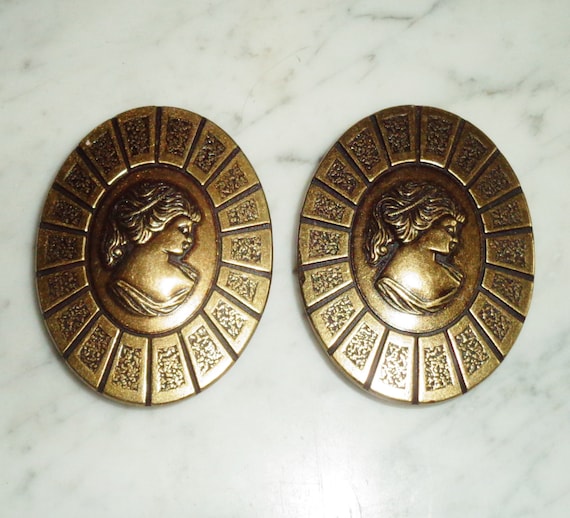 HYER Brass CAMEO Cabinet Drawer Pull Handles 3 1/4 Inch Set | Etsy