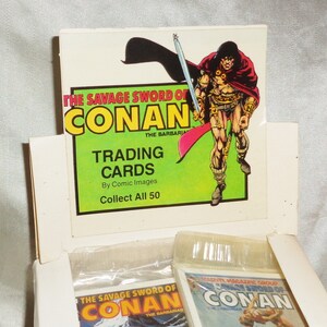 The Savage Sword of Conan the Barbarian Trading Cards Box of 48 Sealed ...