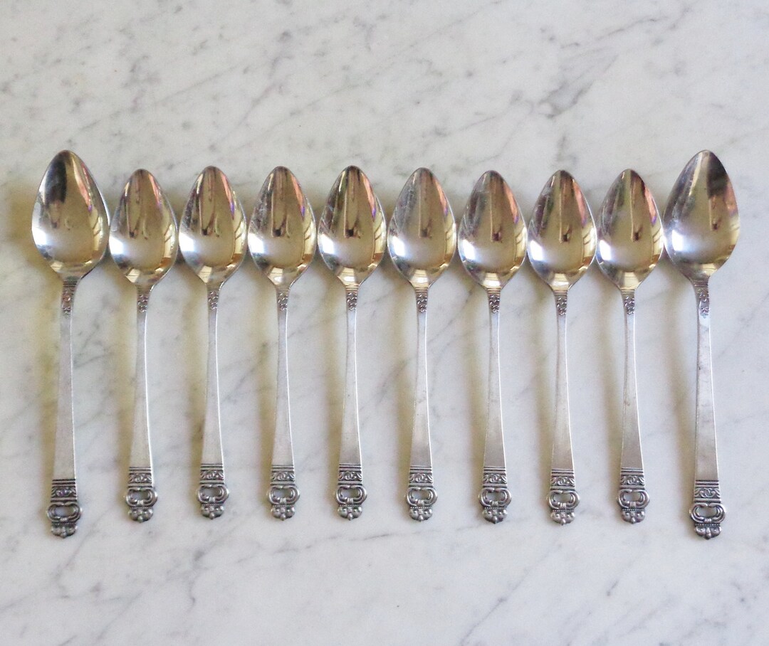 Imperial Stainless Japan IMI75 Crown Set of 8 Table Soup Spoons & 2 ...