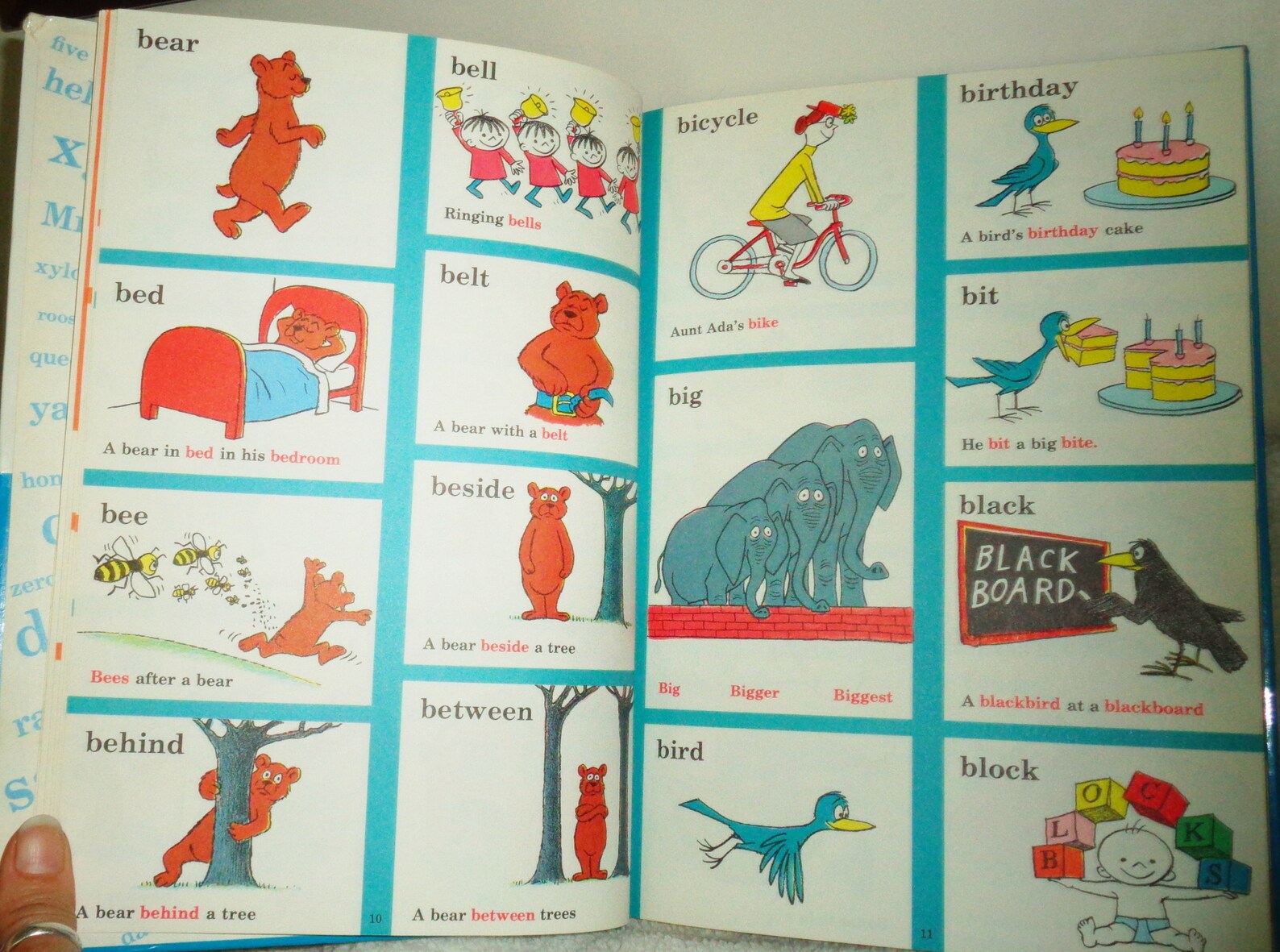 Dr Seuss the Cat in the Hat Beginner Dictionary 1964 Oversized HC Book ...