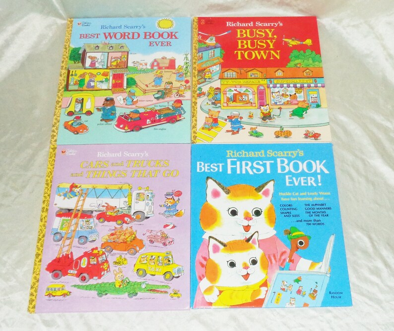Richard Scarry's Busy Busy Town Best Word Book Best - Etsy