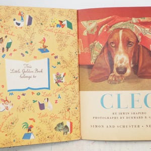 Cleo the Basset Hound Little Golden Book 25c #287 1957 "a" Edition ...