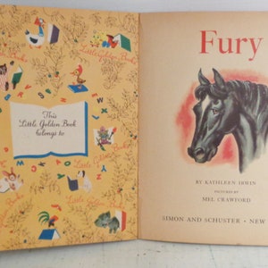 Fury Little Golden Book 25c #286 1957 "a" Edition Simon and Schuster - Etsy