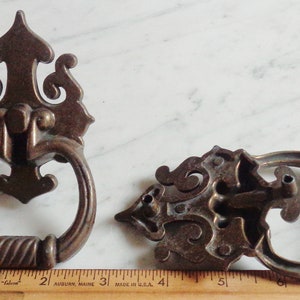 National Lock Co Spade Tip Colonial Carriage House Drop Ring Bail ...