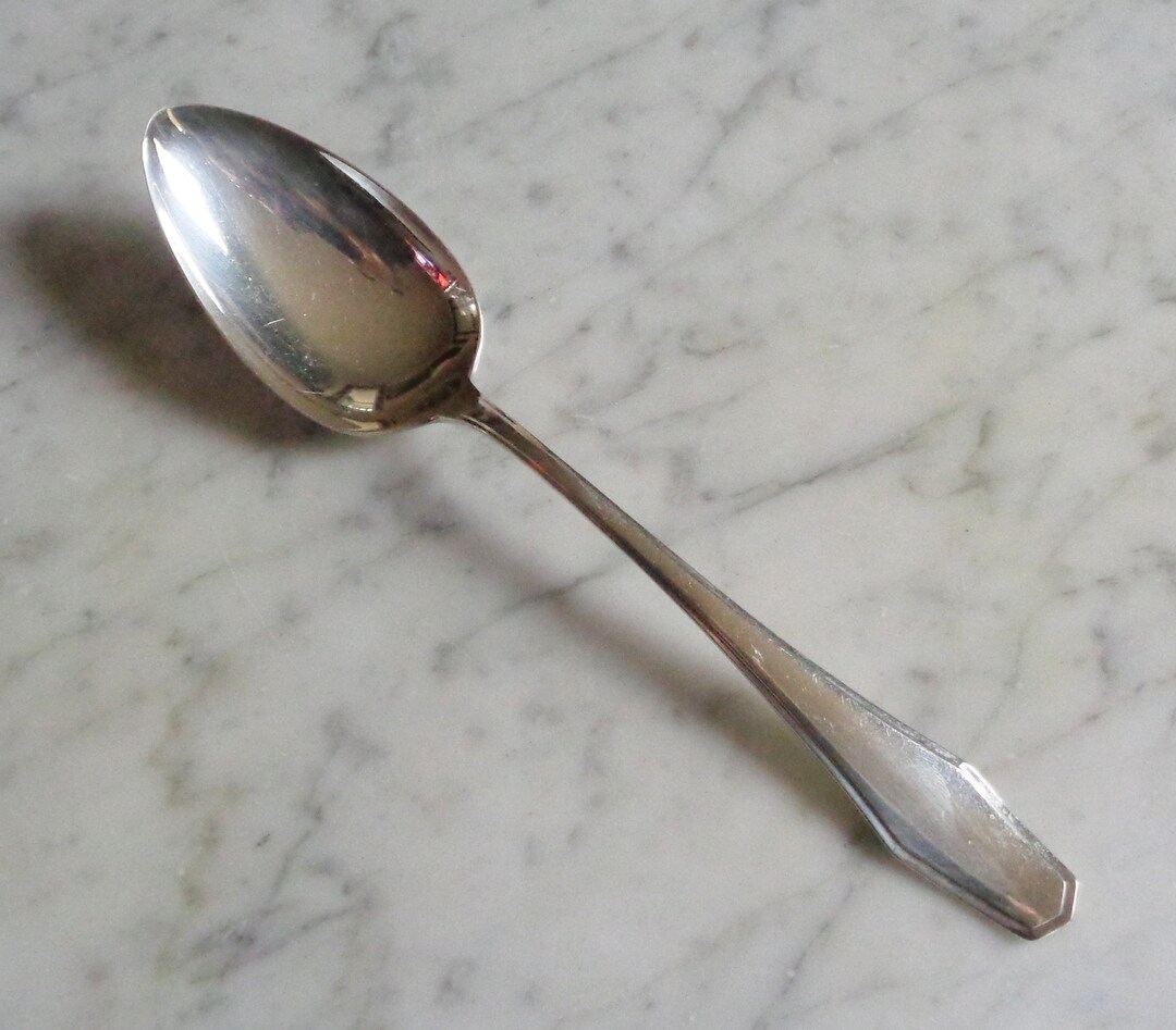 Alvin Sterling Silver Hampton 8 3/8 Inch Serving Spoon - Etsy