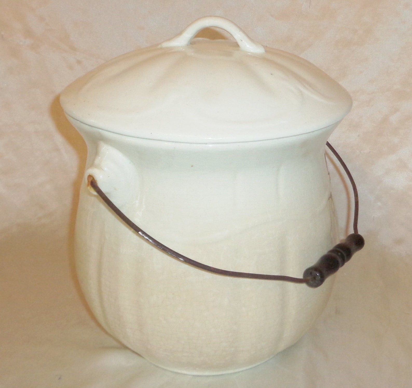 19th Century Antique Ironstone Master Waste Container Chamber Slop Pot ...