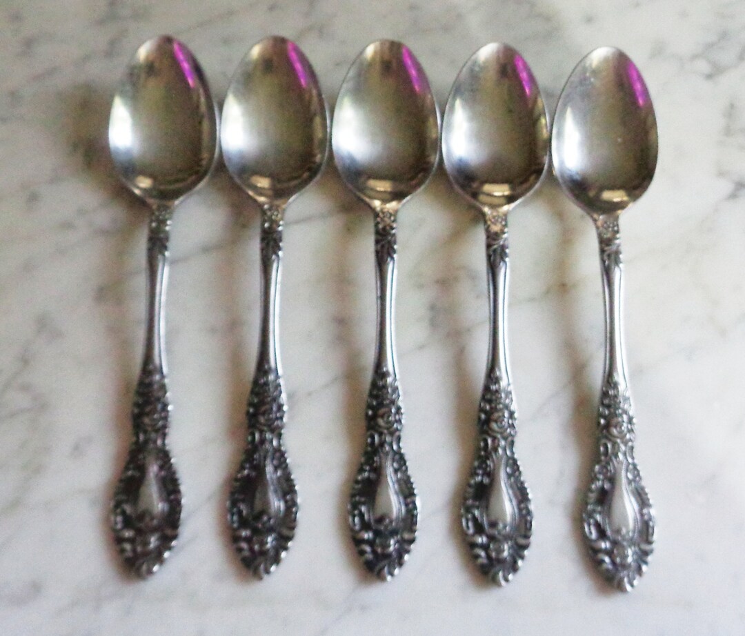 INR13 Interpur Floral Handle Stainless Steel Japan 7 5/8 Inch Set of 5 ...