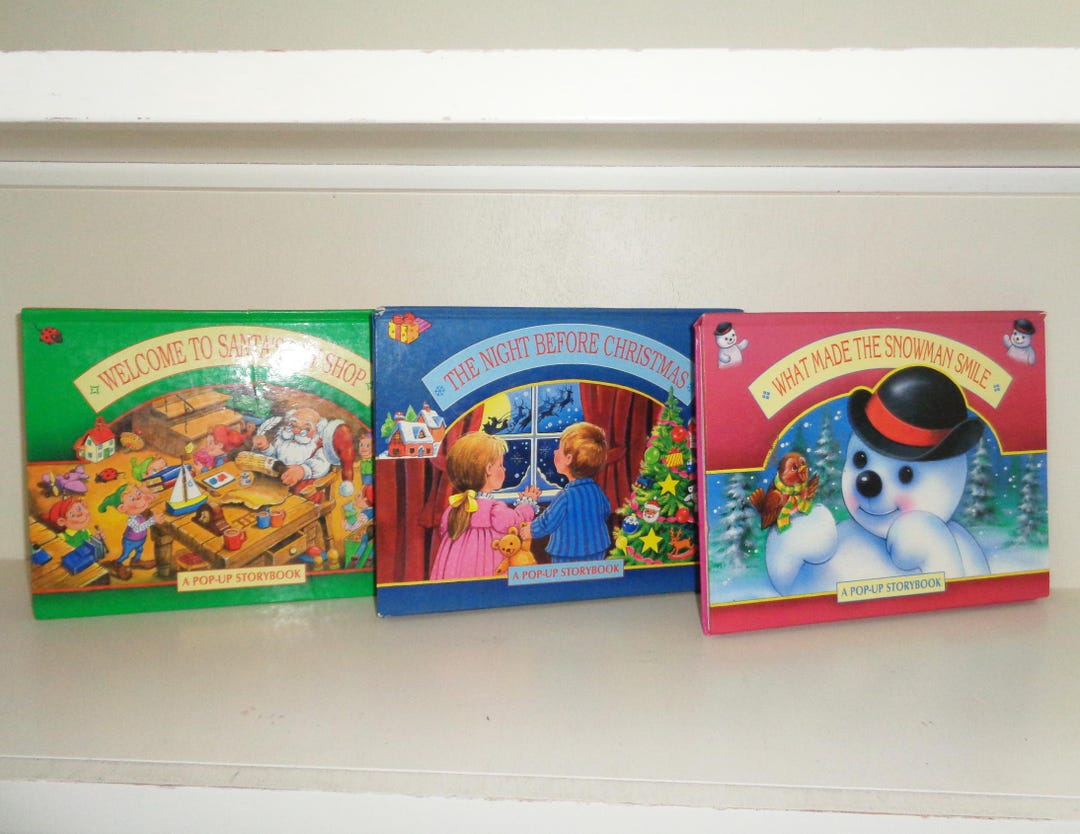1994 Landoll Pop-up Story Books Santa's Toy Shop, Night Before ...